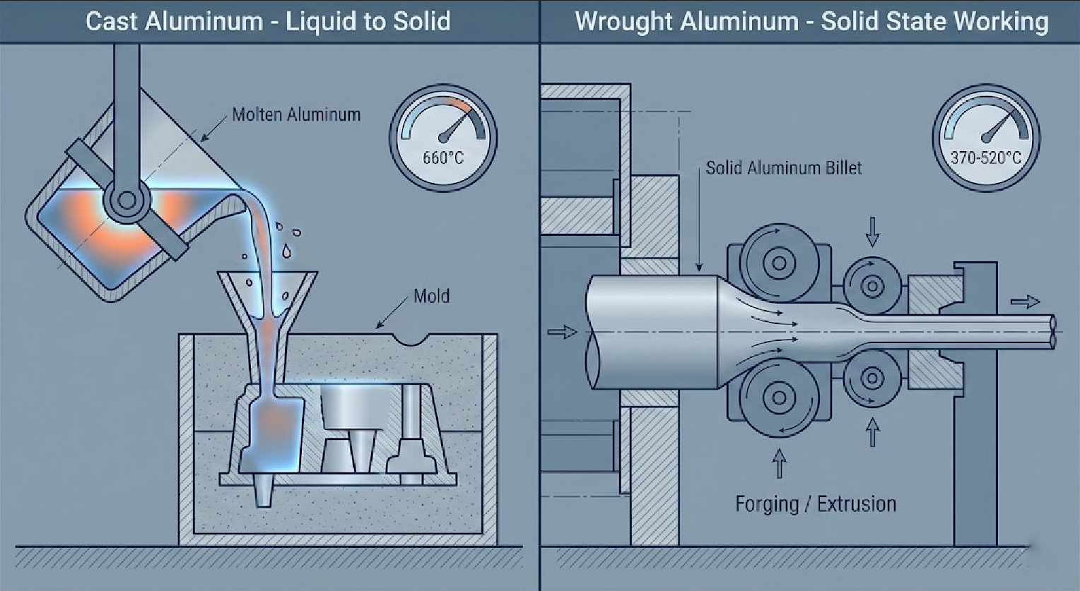 Cast Aluminum Vs Wrought Aluminum